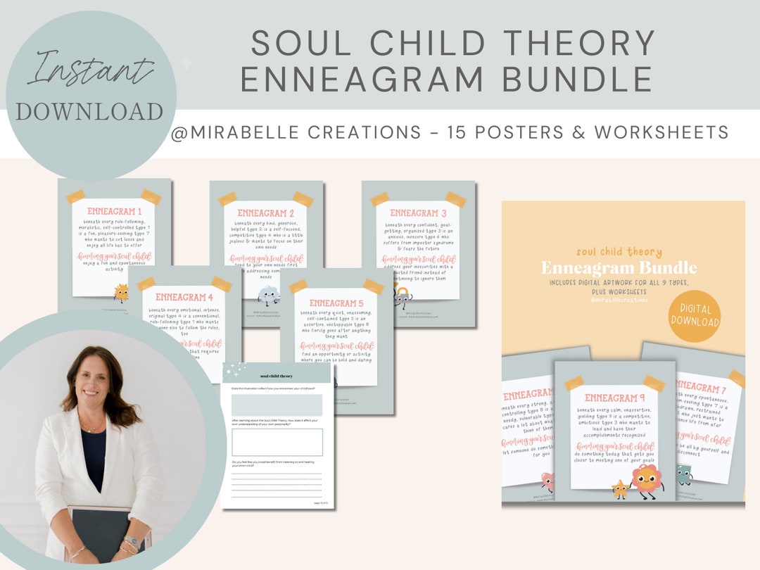 Parenting Resource, Soul Child Theory Enneagram Bundle, Art Prints ...