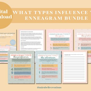 What Types Influence Your Personality Enneagram Art and Resource Bundle ...