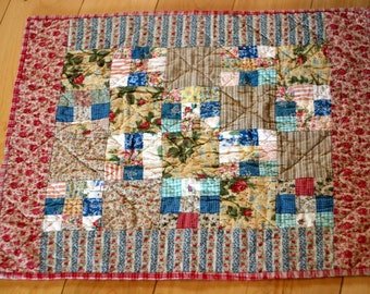 Antique Nine-patch Quilt Pattern Set on Point - Etsy