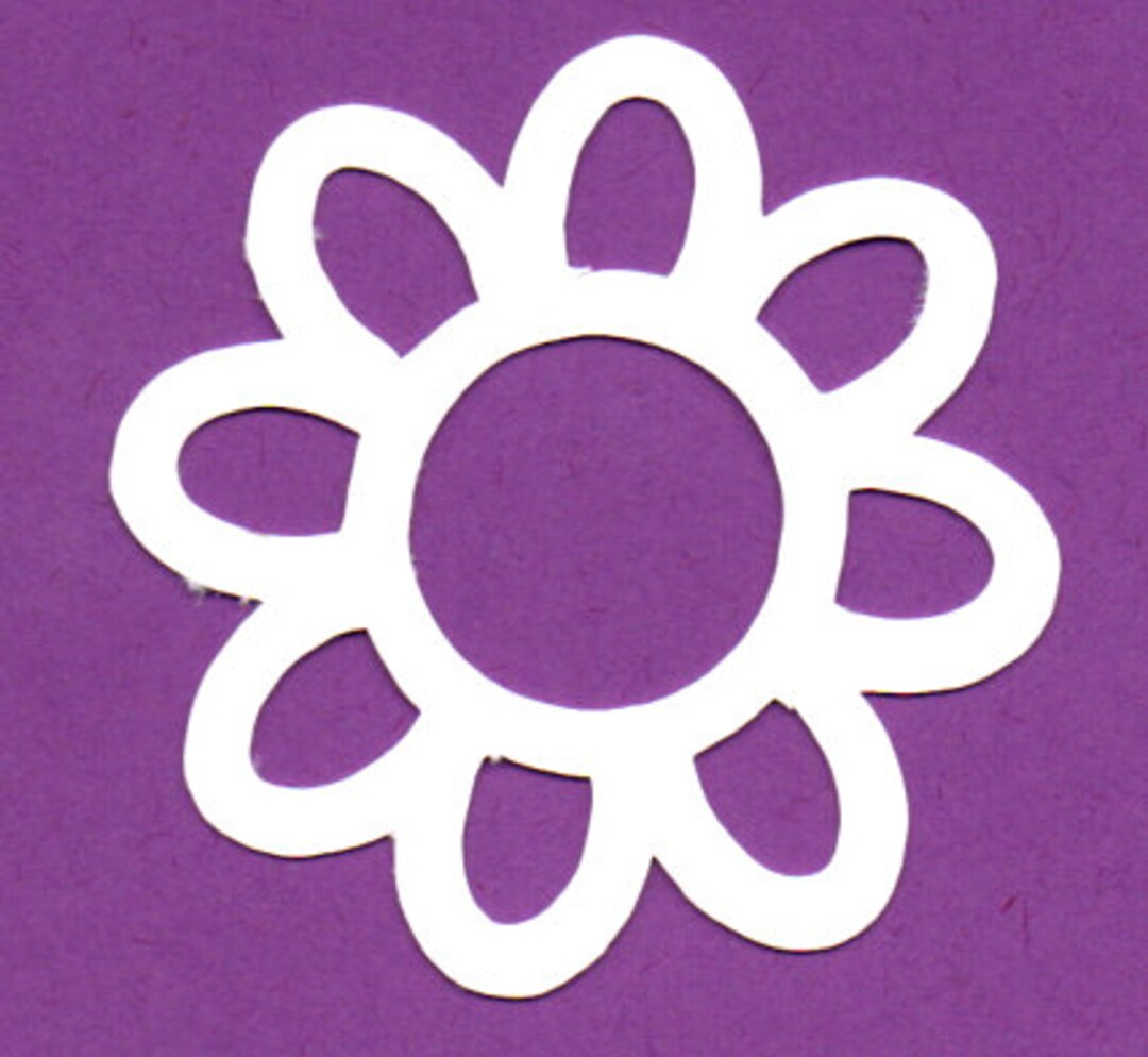 25 Pack Paper Flower Shape, Flower Cut Out Die, Cardstock Flower, DIY ...