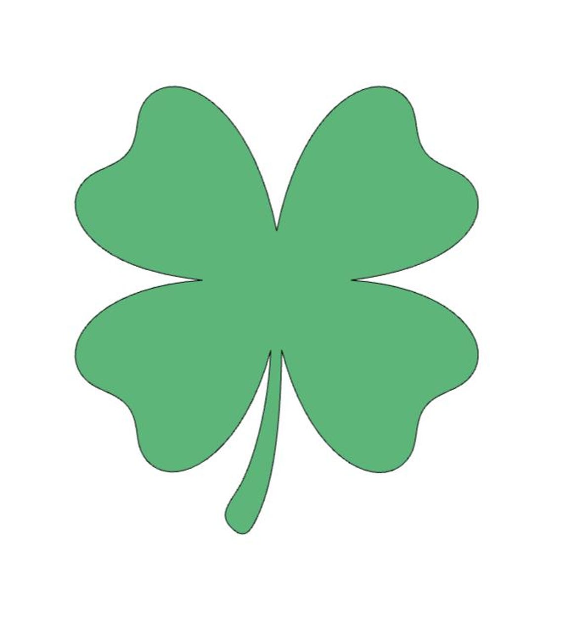 Four Leaf Clover Cardstock Cutouts, DIY Crafts, Scrapbooking (25 Pack ...