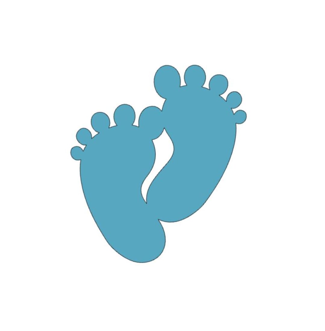 25 Paper Baby Feet Cutouts, 65lb Cardstock, Baby Shower Decor - Etsy