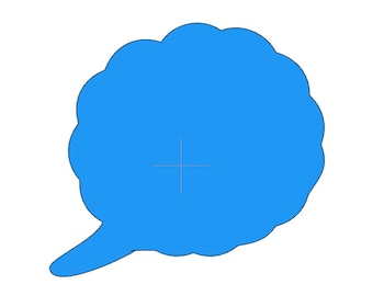 25 Pack - Paper Comics Bubble Shapes, Cut Out Bubble, Cardstock Thought ...