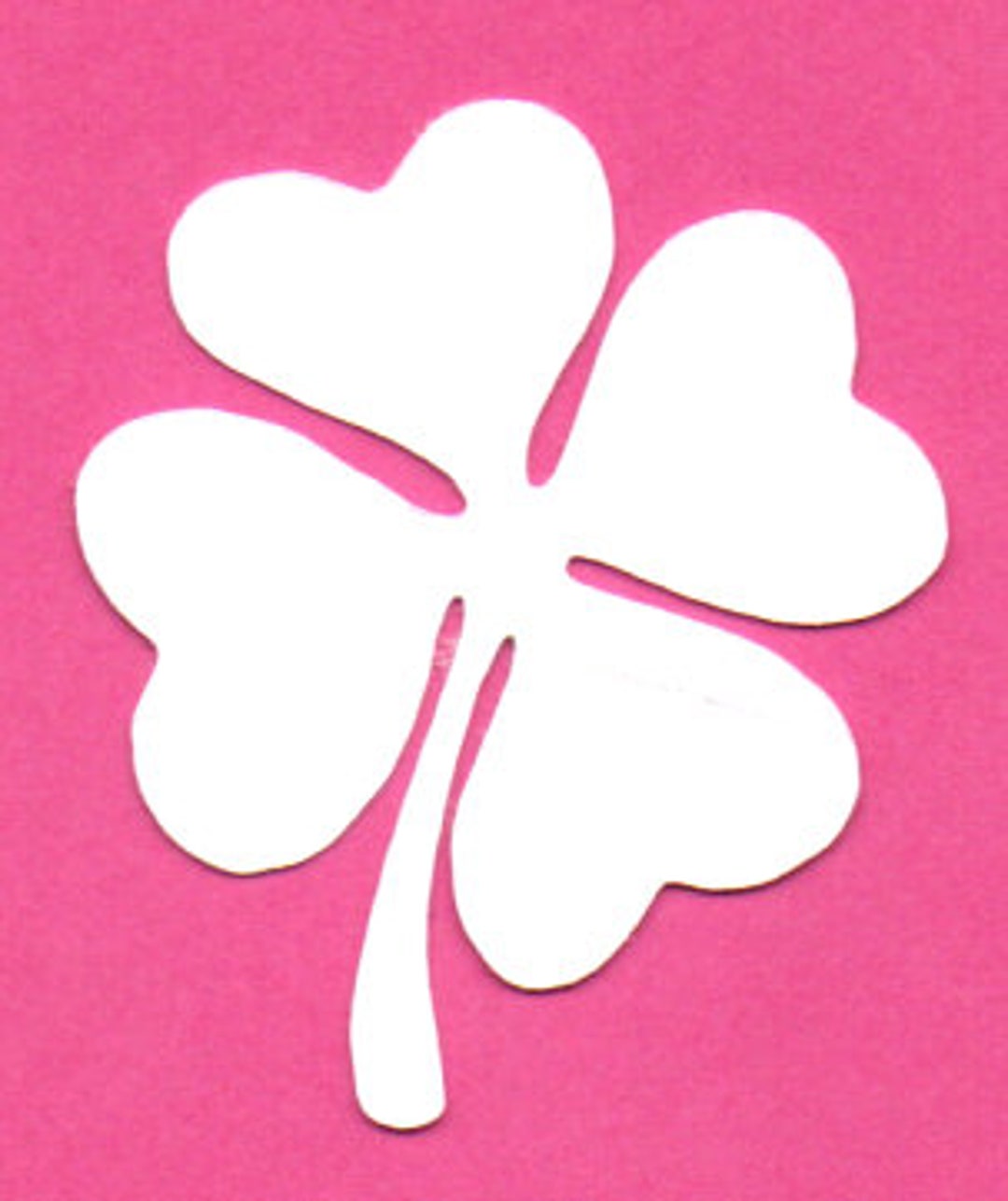 25 Pack Paper Four - Leaf Clover Shape, Flower Cut Out Die, Cardstock ...