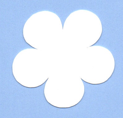 25 Pack Paper Flower Shape, Flower Cut Out Die, Cardstock Flower, DIY ...