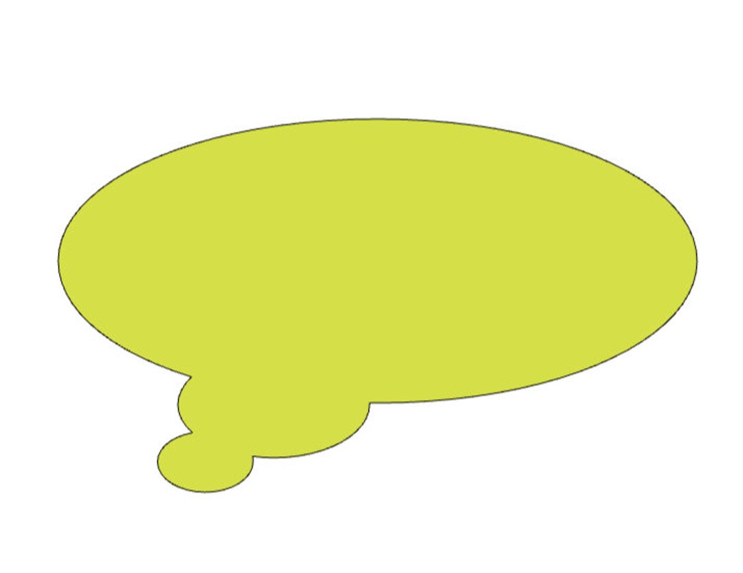 25 Pack - Paper Oval Bubble Shapes, Cut Out Bubble, Cardstock Thought ...