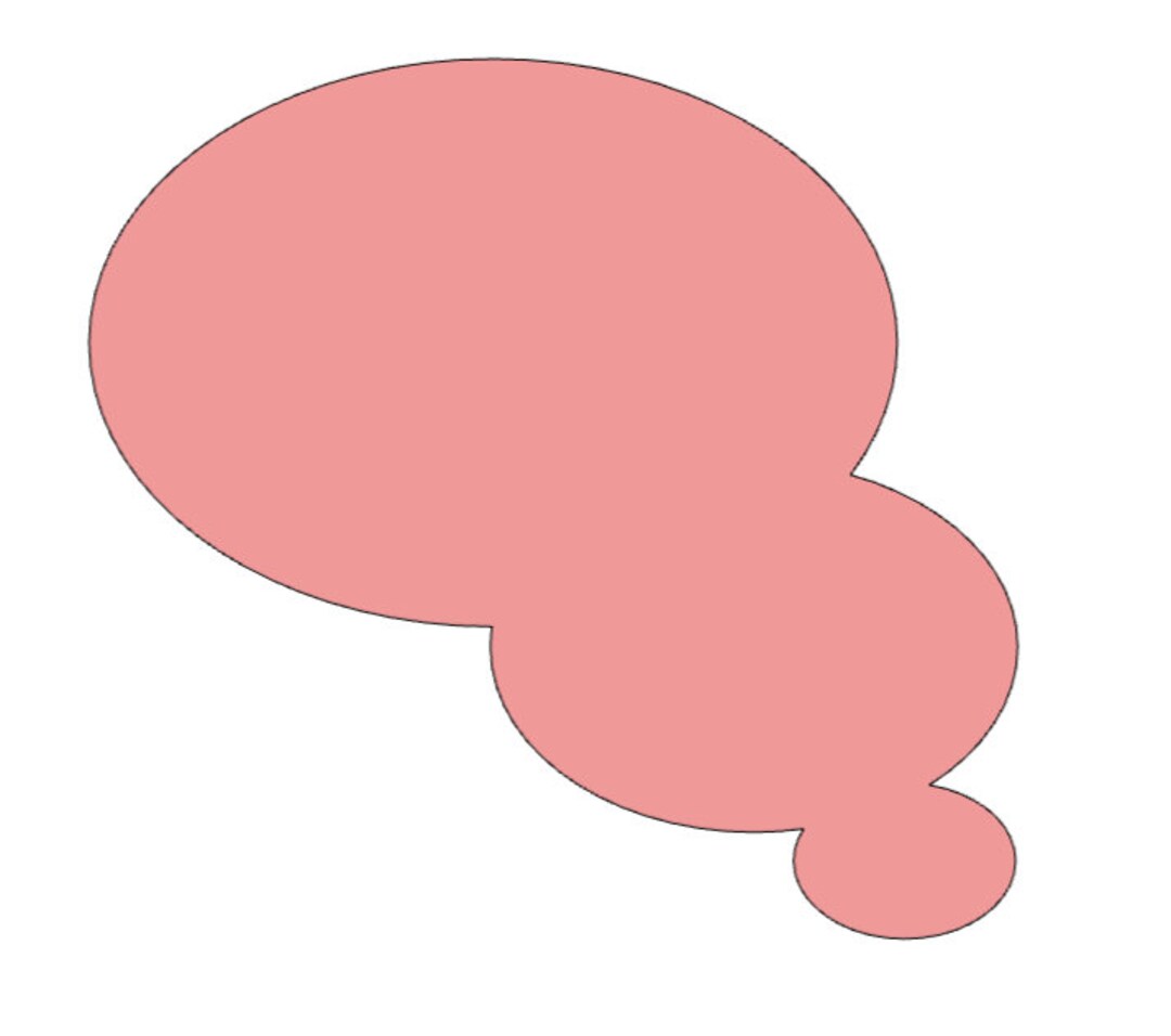 25 Pack - Paper Comic Bubble Shapes, Cut Out Bubble, Cardstock Thought ...