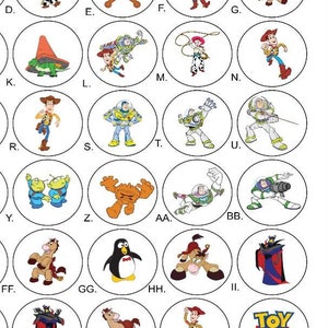 Toy Story Character Button Pins (2.28 Inch) - Etsy