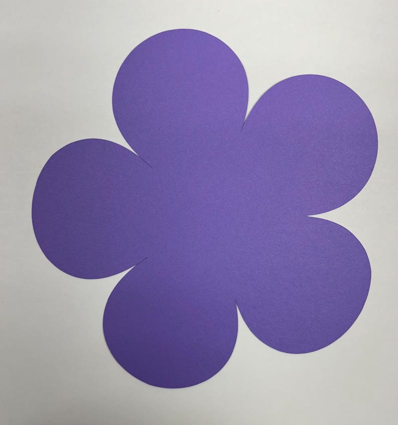 25 Pack Cardstock Flower Cutouts, DIY Craft Shapes - Etsy