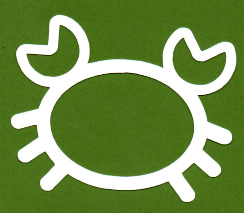 25 Pack - Paper Crab Shapes, Cut Out Sea Crab, Cardstock Crab, DIY Crab ...