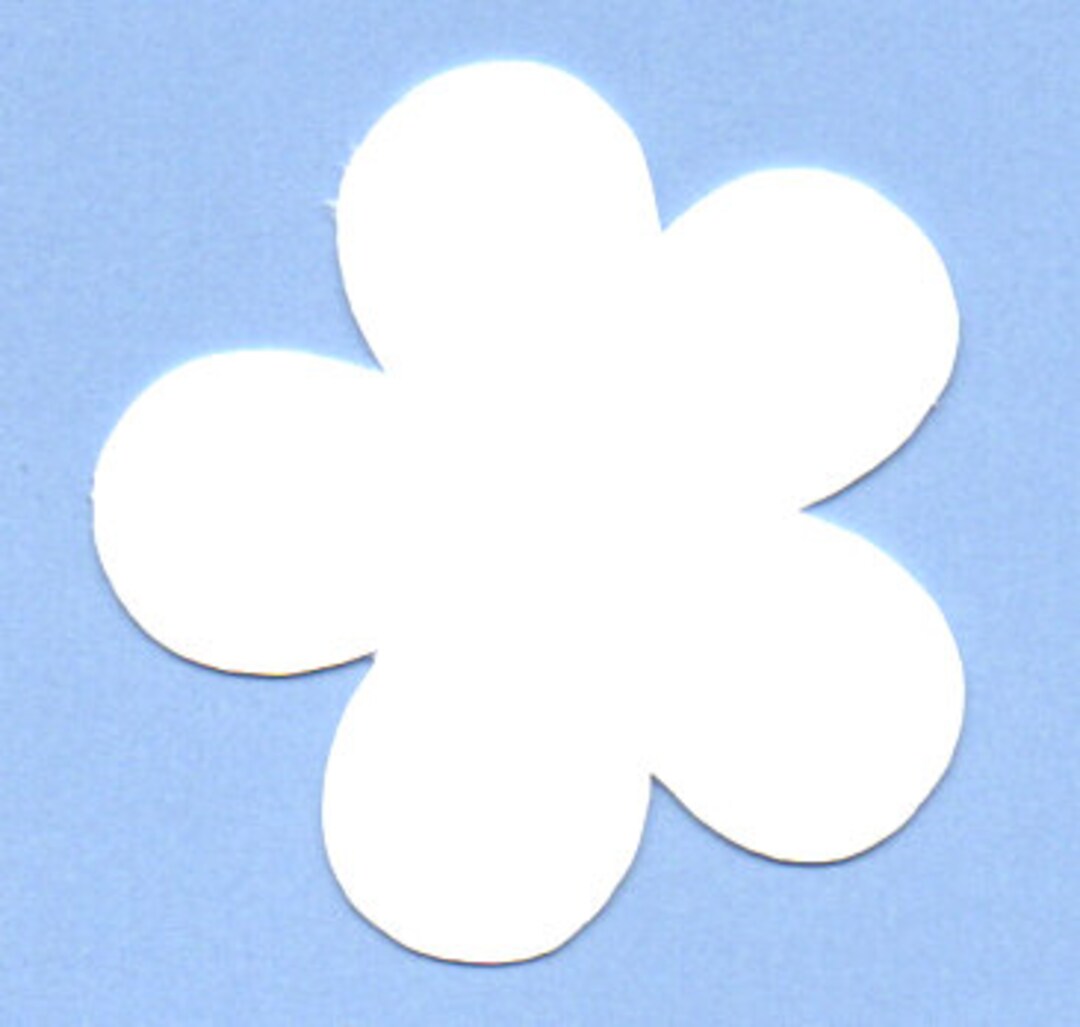 25 Pack Paper Flower Shape, Flower Cut Out Die, Cardstock Flower, DIY ...