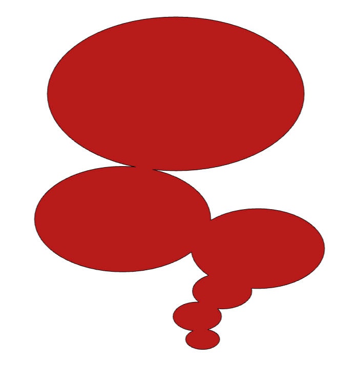 25 Pack - Paper Comics Bubble Shapes, Cut Out Bubble, Cardstock Thought ...