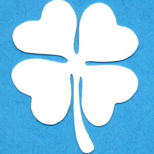 25 Pack Paper Four - Leaf Clover Shape, Flower Cut Out Die, Cardstock ...