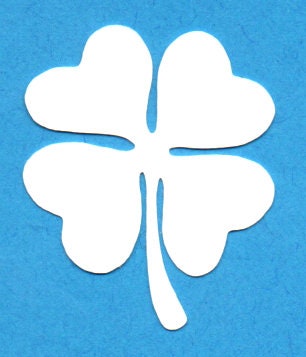 25 Pack Paper Four - Leaf Clover Shape, Flower Cut Out Die, Cardstock ...