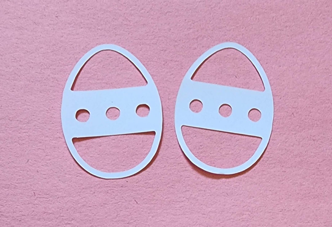 25 Easter Egg Cutouts, 65lb Cardstock Shapes, DIY Craft Supplies - Etsy