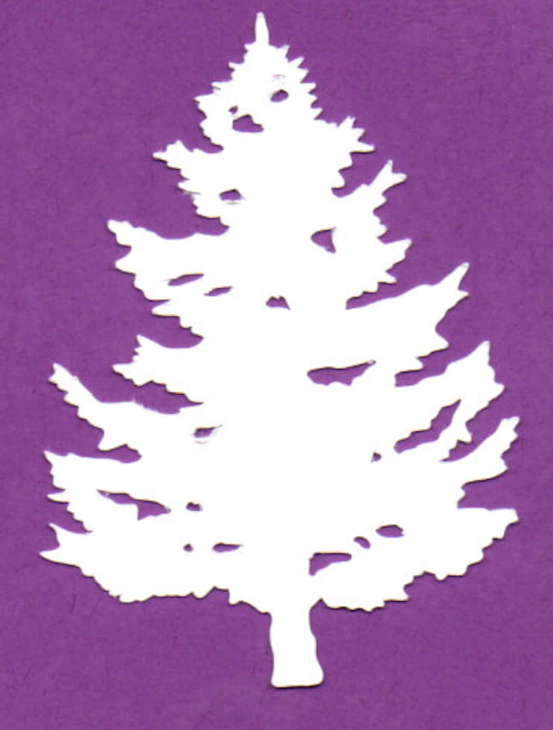 25 Pack Paper Pine Tree Shape, Flower Cut Out Die, Cardstock Flower ...