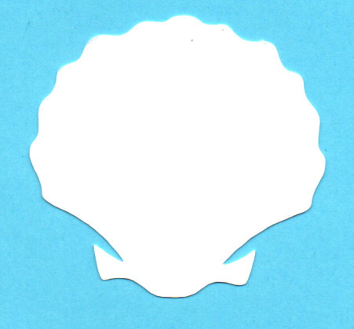 25 Pack - Paper Sea Shell Shapes, Cut Out Sea Shell, Cardstock Shell ...