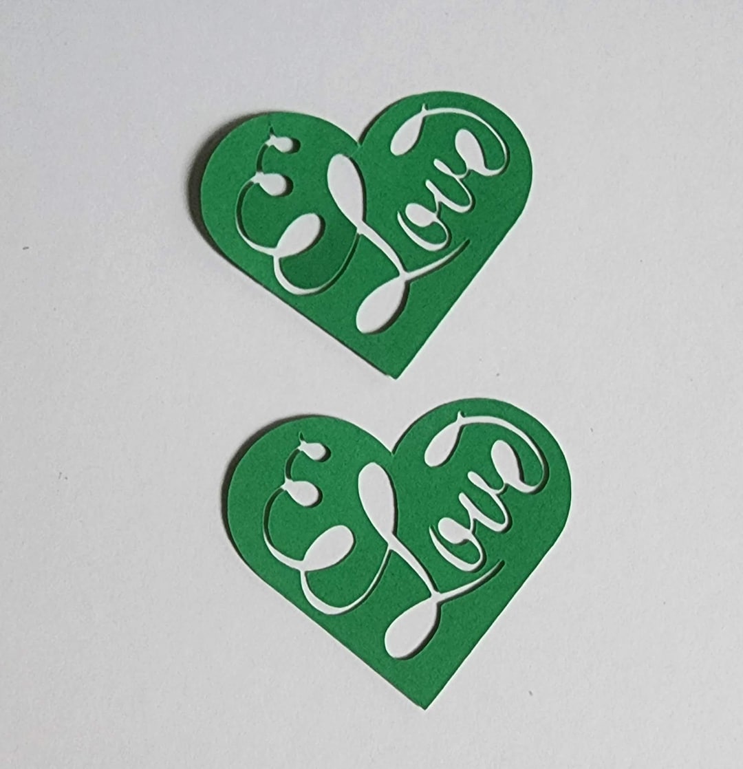 25 Pack Paper Love Heart Shaped, Love Cut Out, Card Stock Heart, Love ...