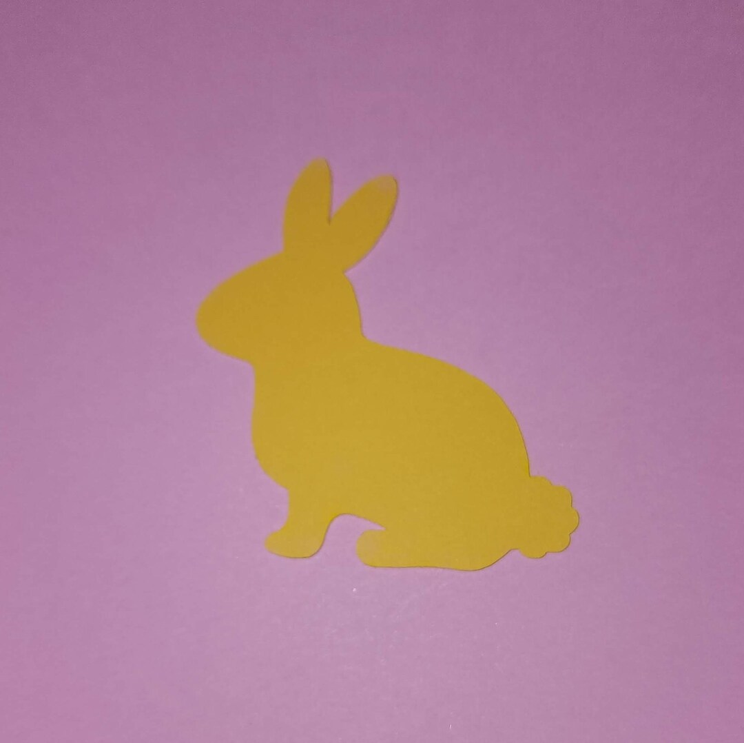 25 Pack - Easter Bunny Shapes, Cut Out Bunny, Cardstock Easter, DIY ...