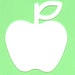 25 Pack Paper Apple Shape, Fruit Cut Out Die, Cardstock Apple, DIY ...