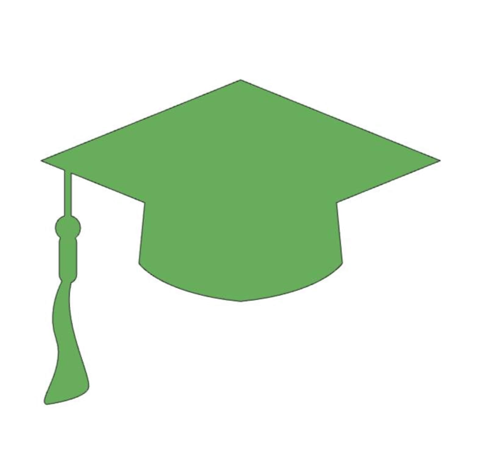 25 Pack - Paper Graduation Hat Shapes, Cut Out, DIY, Party Supplies ...