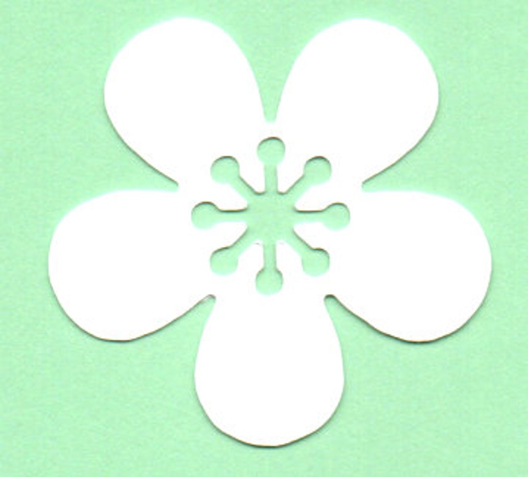 25 Pack Paper Flower Shape, Flower Cut Out Die, Cardstock Flower, DIY ...
