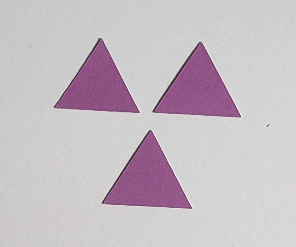 25 Pack - Paper Triangle Shapes, Cut Out Triangle , Cardstock Triangle ...
