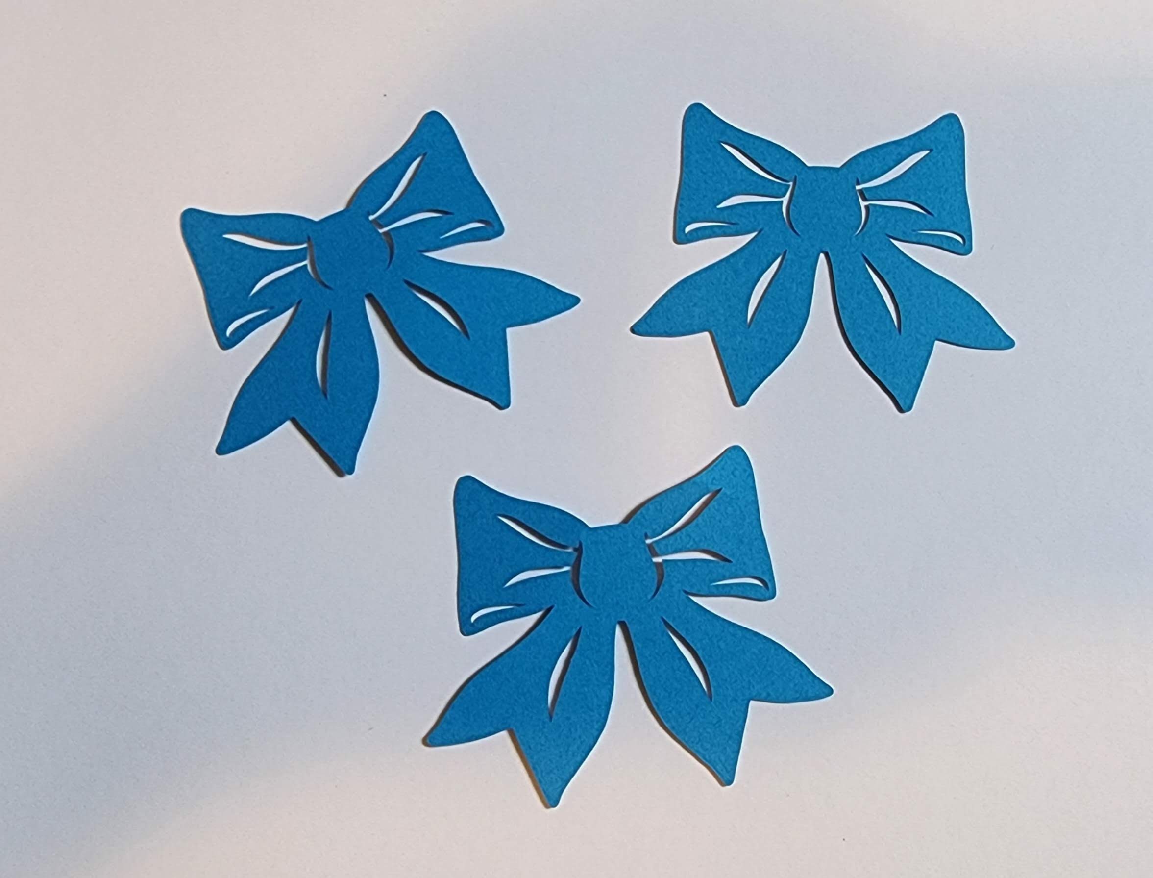 25 Pack - Paper Bow Shapes, Cut Out Bow, Cardstock Bow, DIY Bow, Party ...