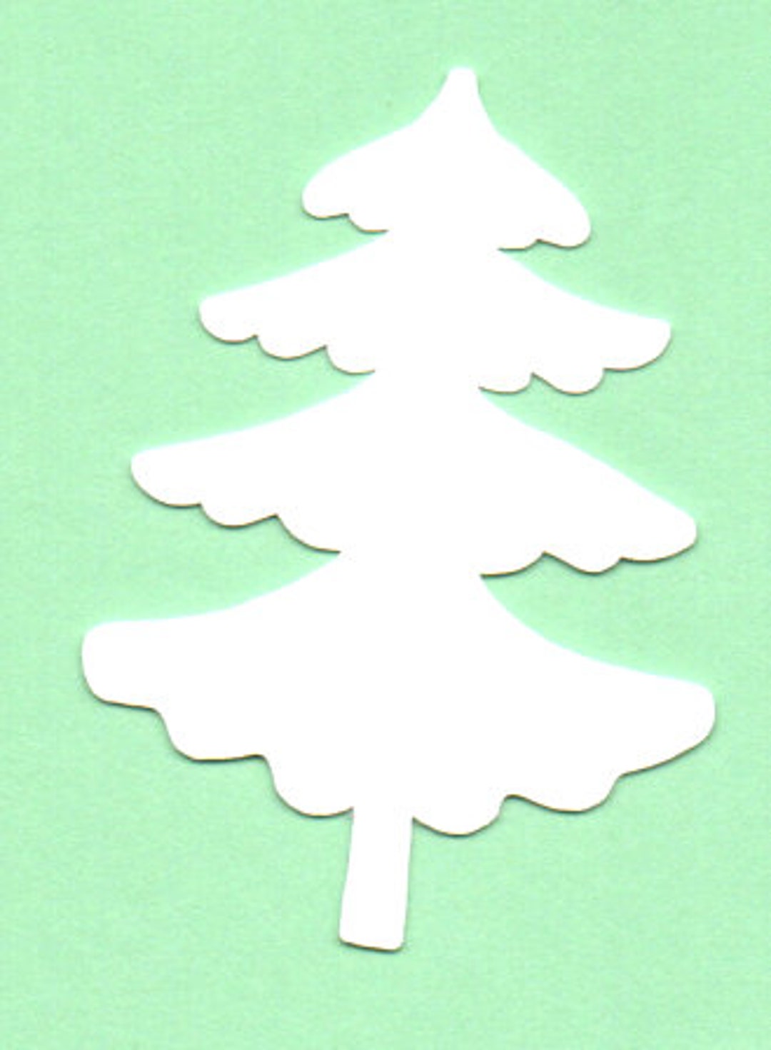 25 Pack Paper Pine Tree Shape, Flower Cut Out Die, Cardstock Flower ...