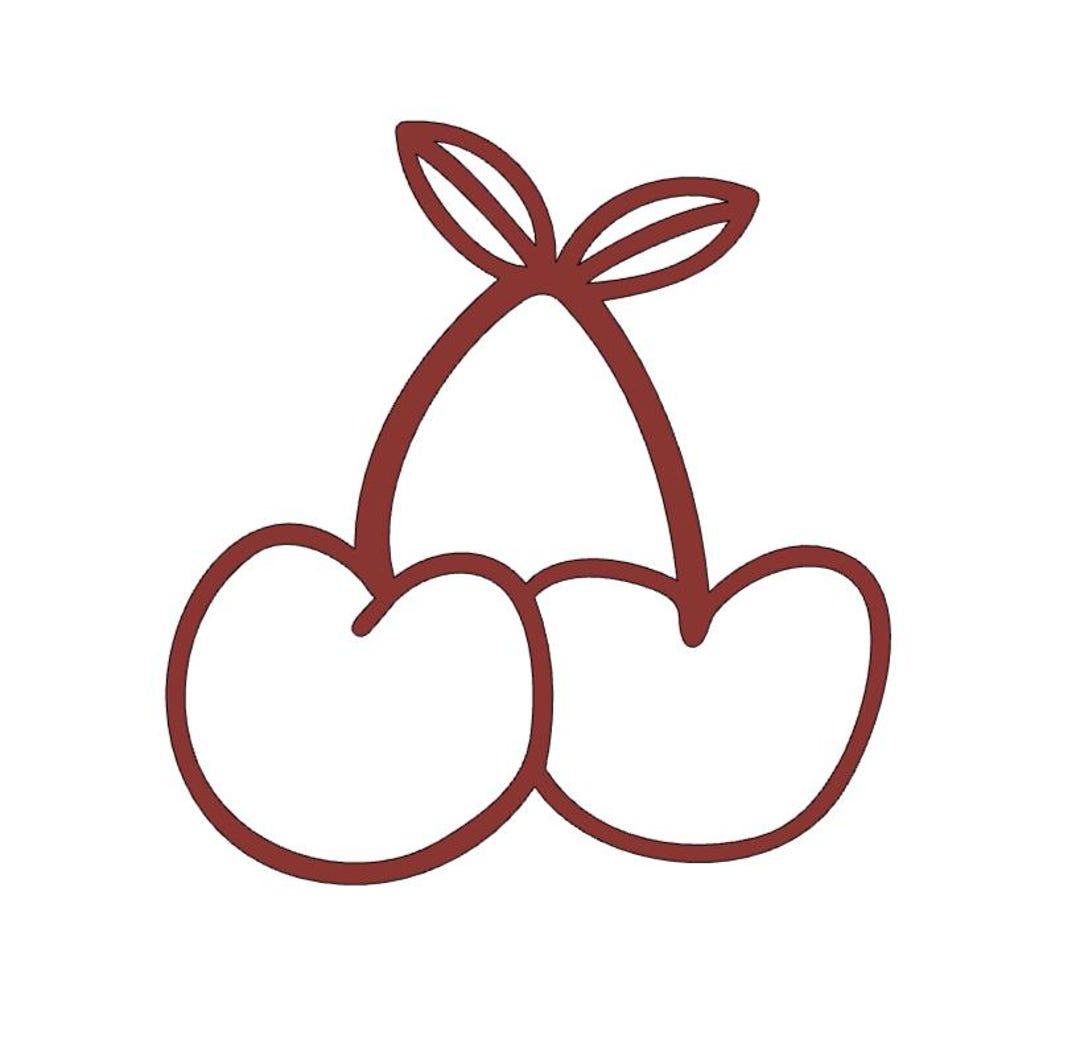 25 Paper Cherry Cutouts, DIY Cardstock Fruit Embellishments - Etsy