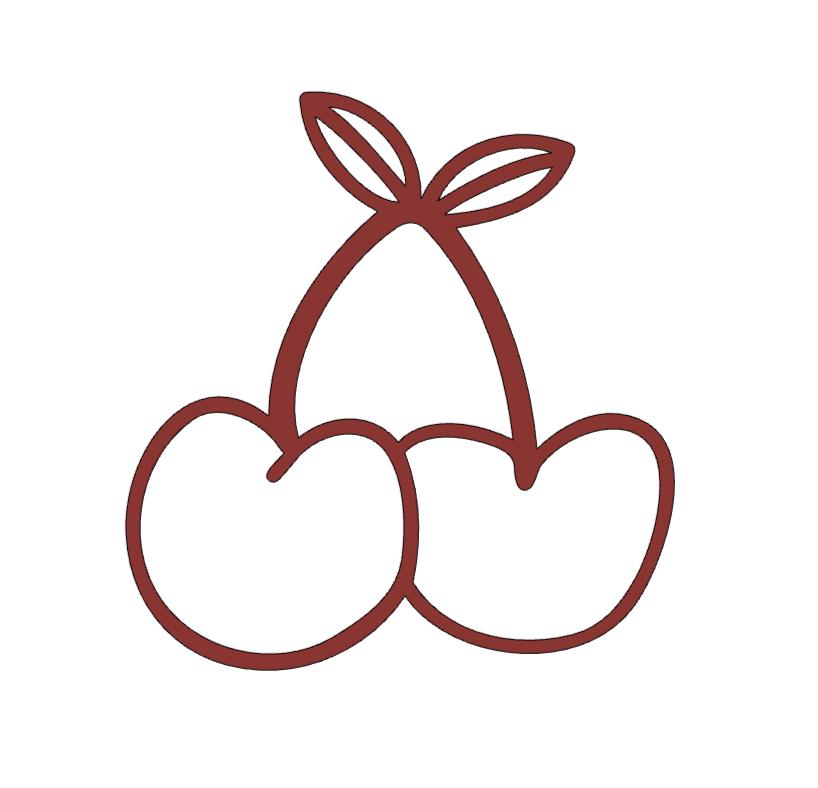 25 Paper Cherry Cutouts, DIY Cardstock Fruit Embellishments - Etsy