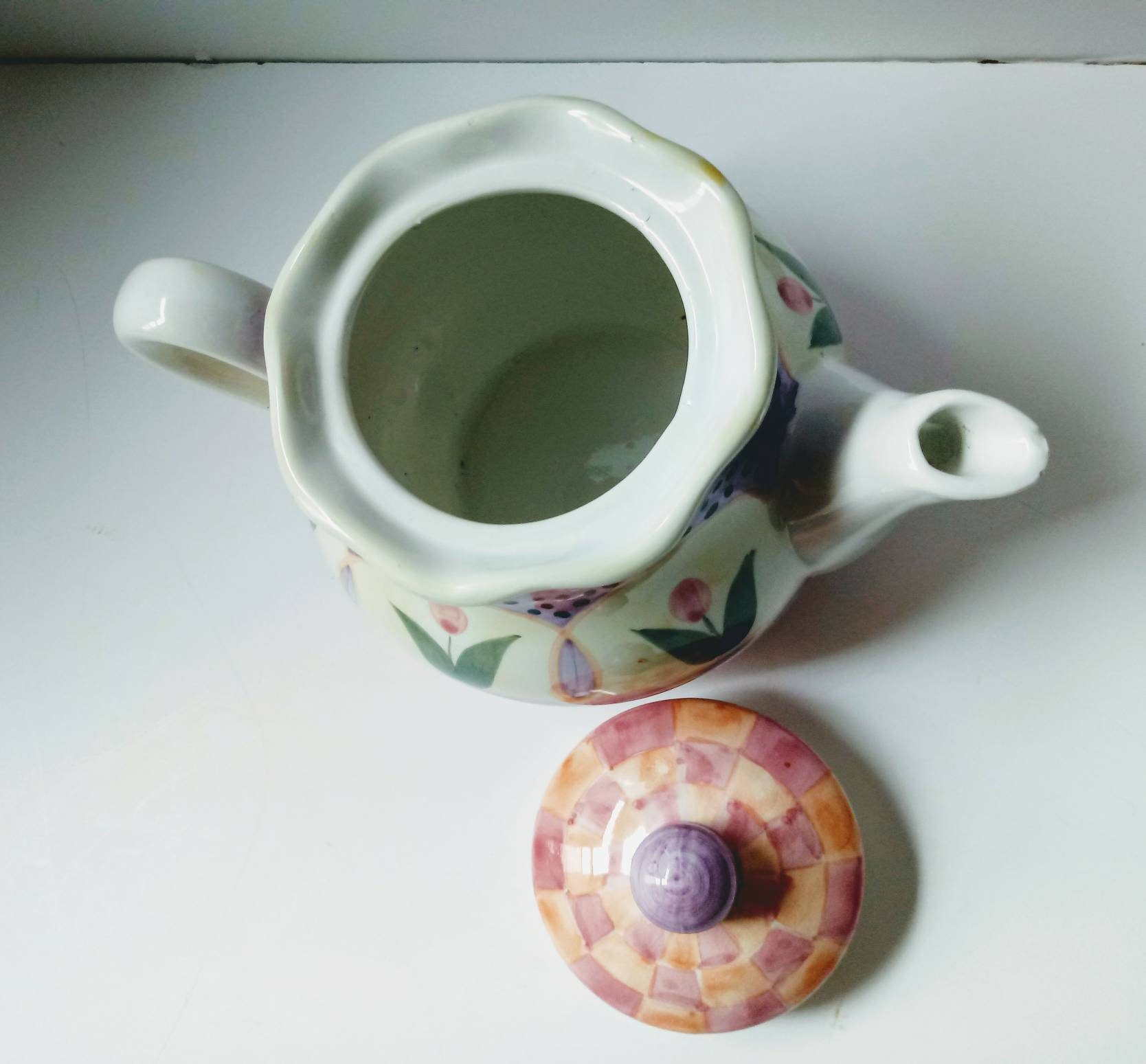 Vintage Porcelain floral Teapot / Cardinal Inc. / Decor / | Etsy