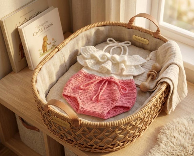 Modèle de barboteuse bébé au crochet, PDF body à volants, tenue pour ...