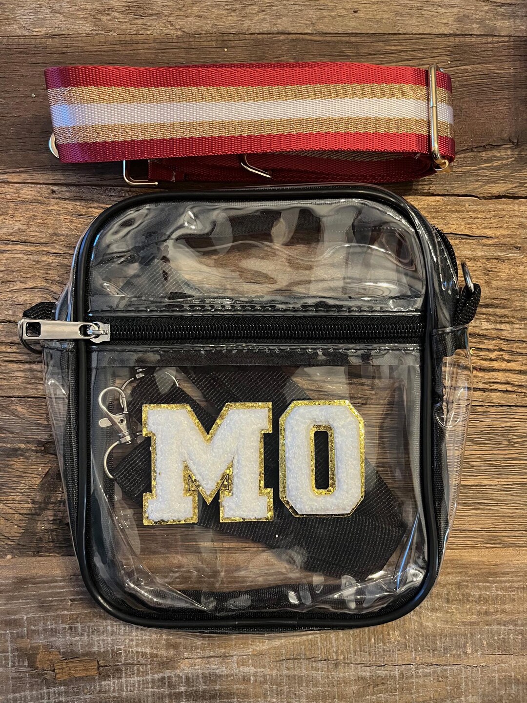 Missouri Red Clear Stadium Bag-clear Crossbody Purse-game Day Purse ...