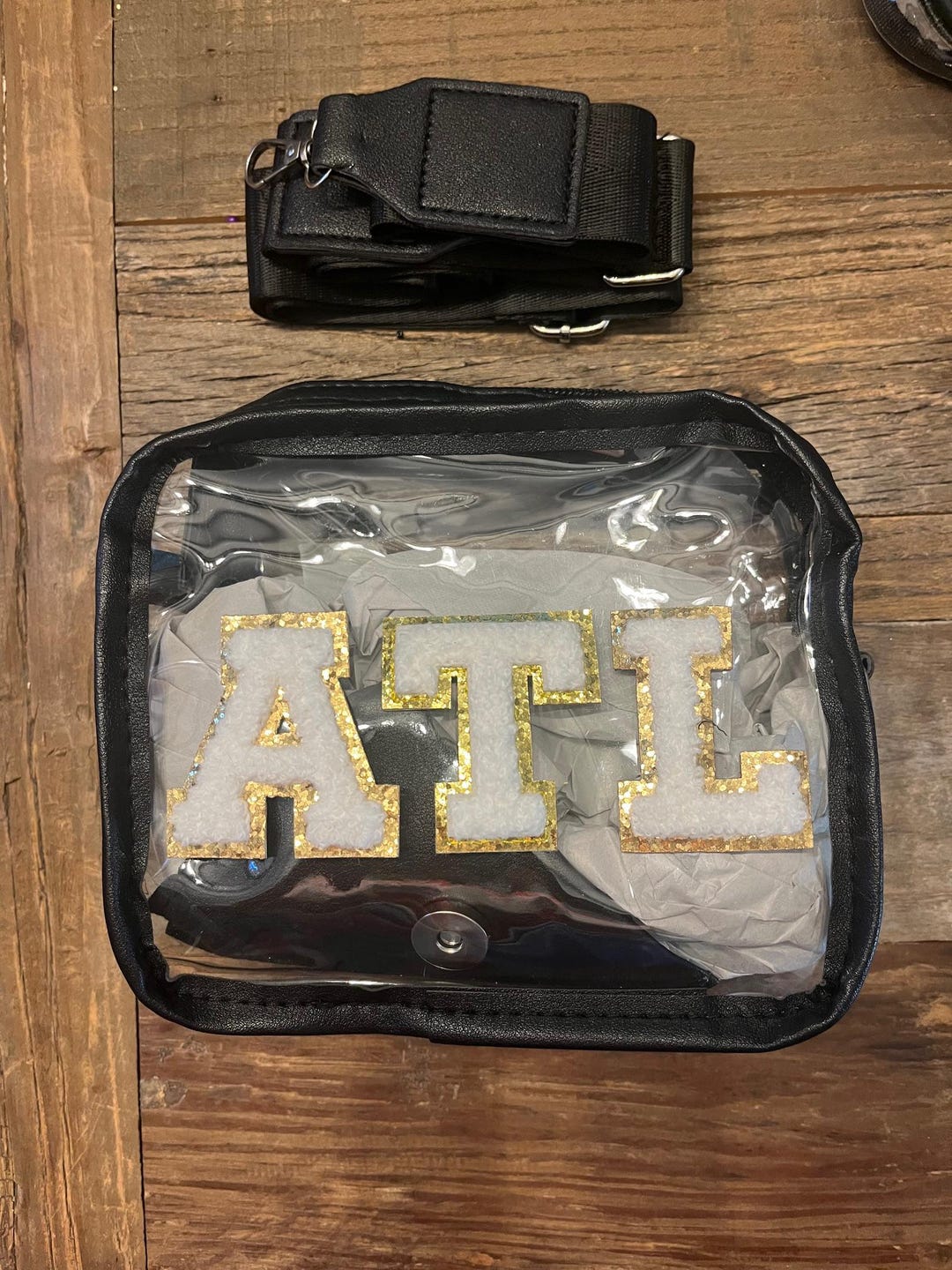 ATL Atlanta Stadium Bag-clear Crossbody Purse-game Day Purse-chenille ...