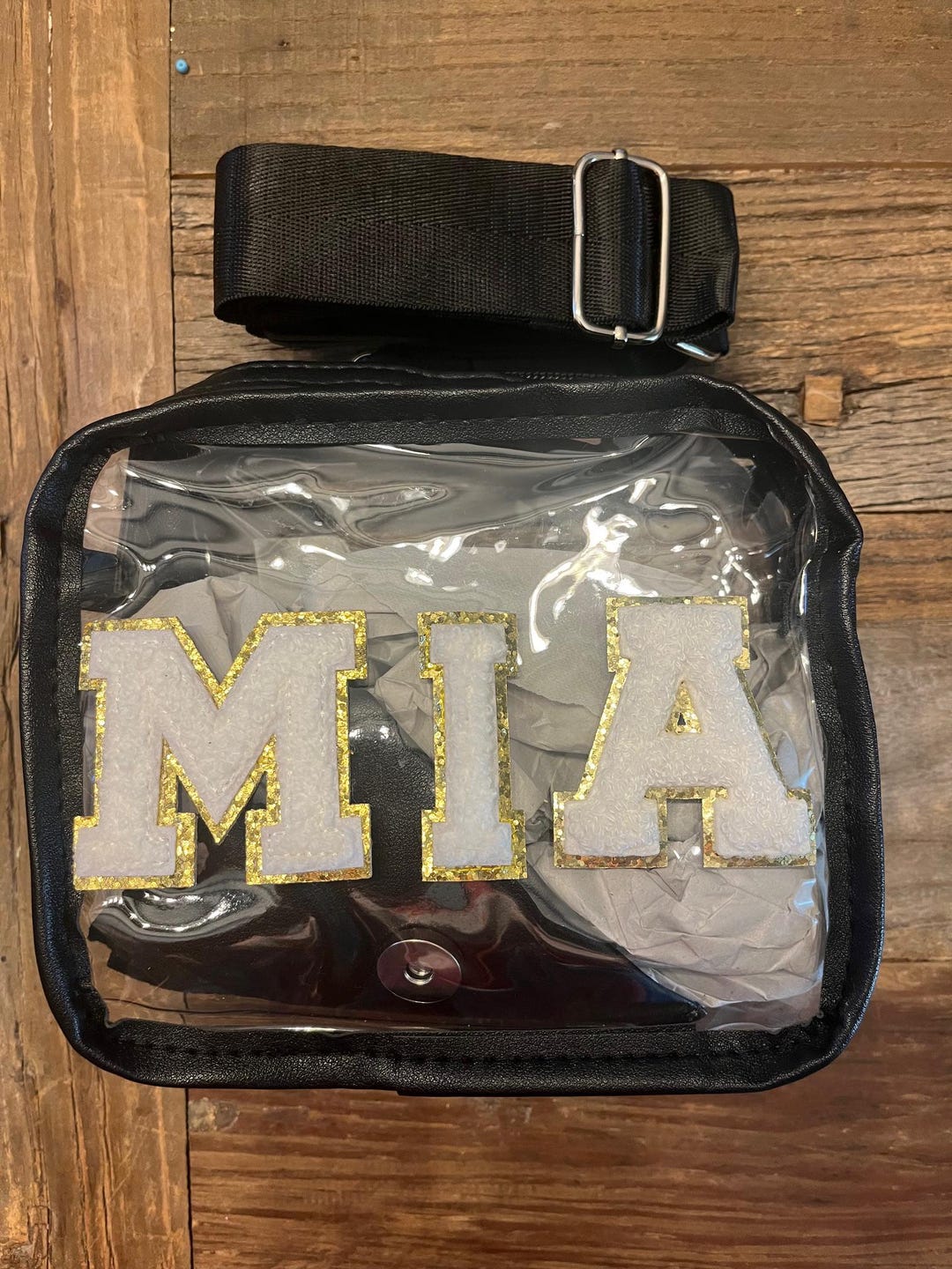 Miami Clear Stadium Bag-clear Crossbody Purse-game Day Purse-chenille ...
