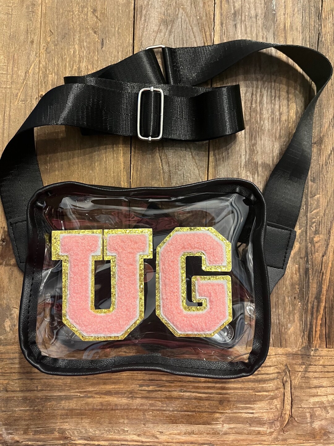 Georgia Pink Clear Stadium Bag-clear Crossbody Purse-game Day Purse ...