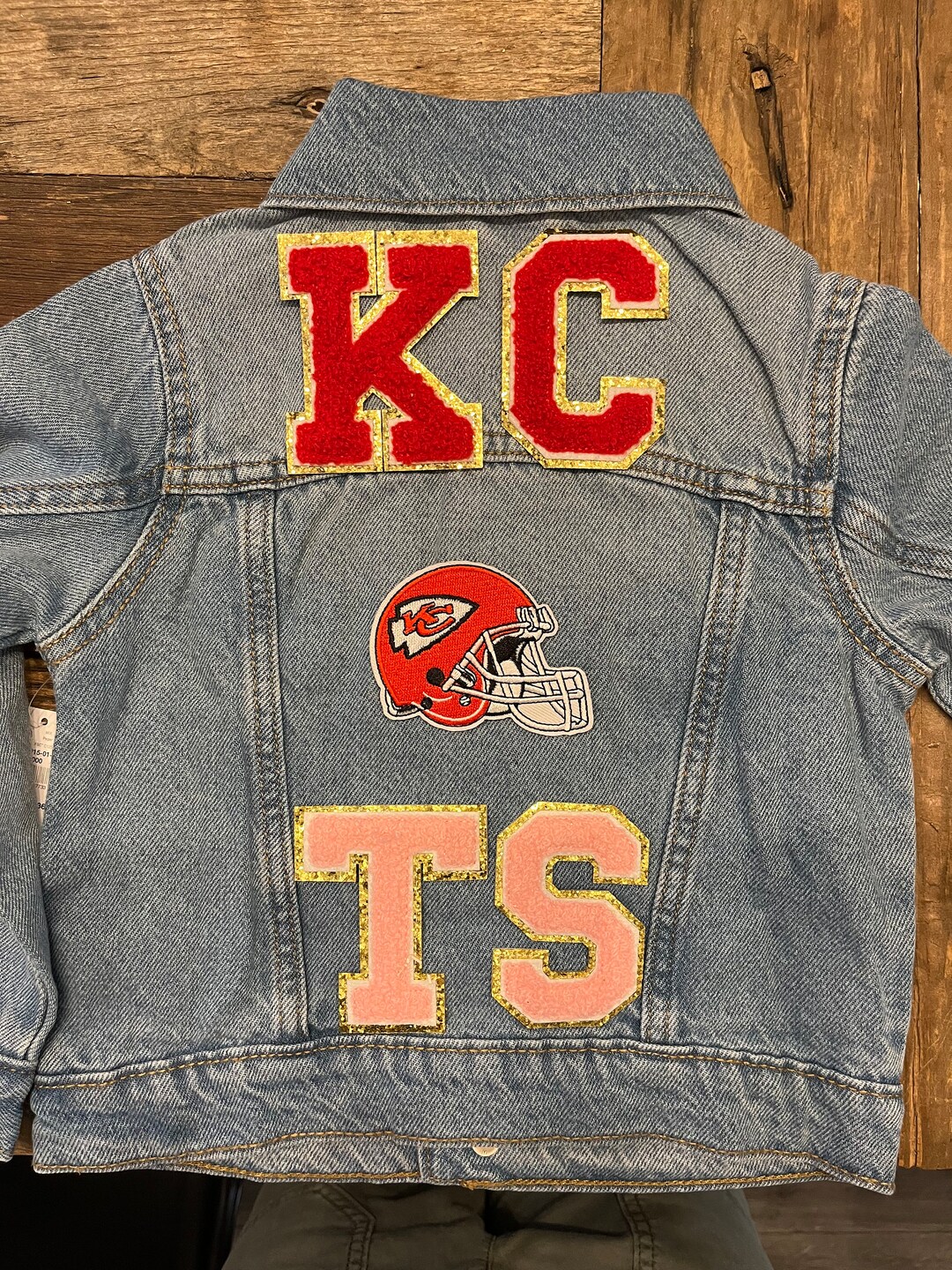 Chenille Letter Patch Jean Jacket Custom Girls Toddler - Etsy