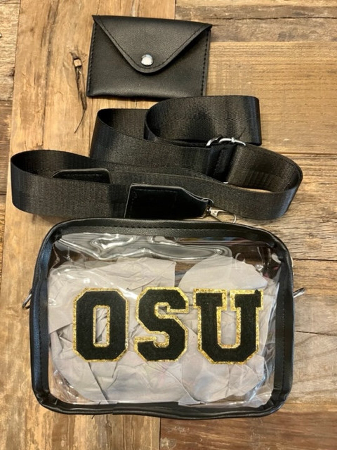 OSU Clear Stadium Bag-clear Crossbody Purse-game Day Purse-chenille ...