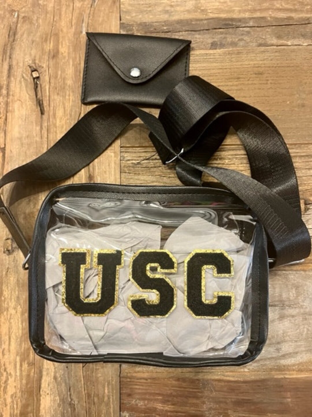 USC Clear Stadium Bag-clear Crossbody Purse-game Day Purse-chenille ...