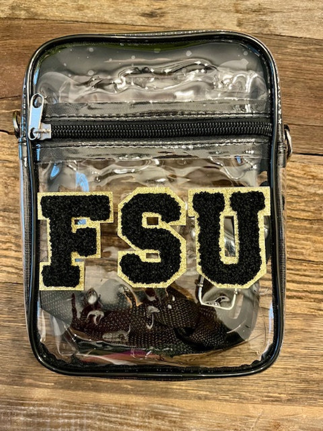 FSU Clear Stadium Bag-clear Crossbody Purse-game Day Purse-chenille ...