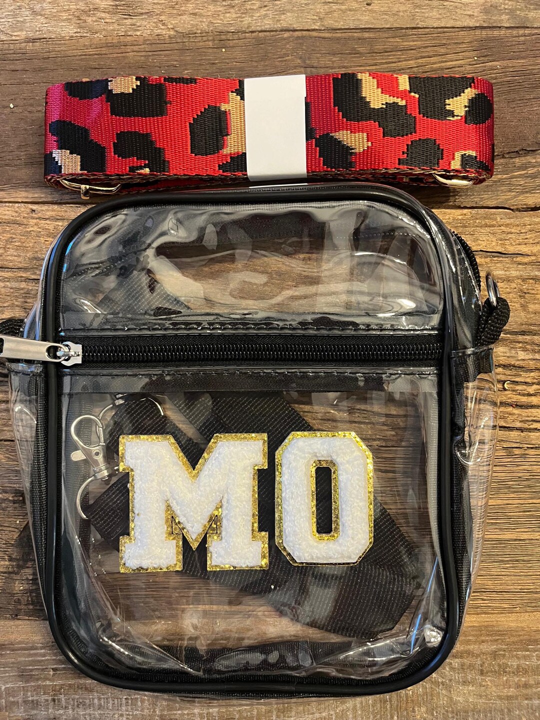 MO Clear Stadium Bag-clear Crossbody Purse-game Day Purse-chenille ...