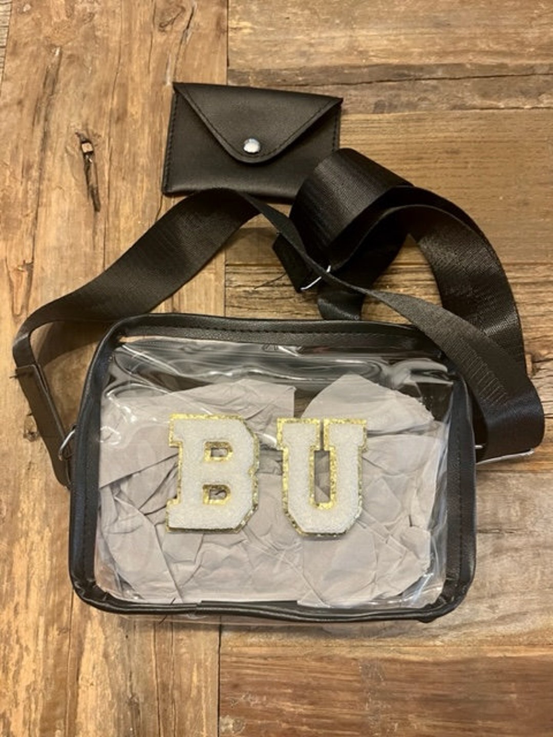 Baylor Clear Stadium Purse-crossbody Purse-game Day Purse-chenille ...