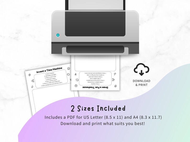 Printable Drawing Activities for Kids Vol. 3 | Simple Step-by-step ...
