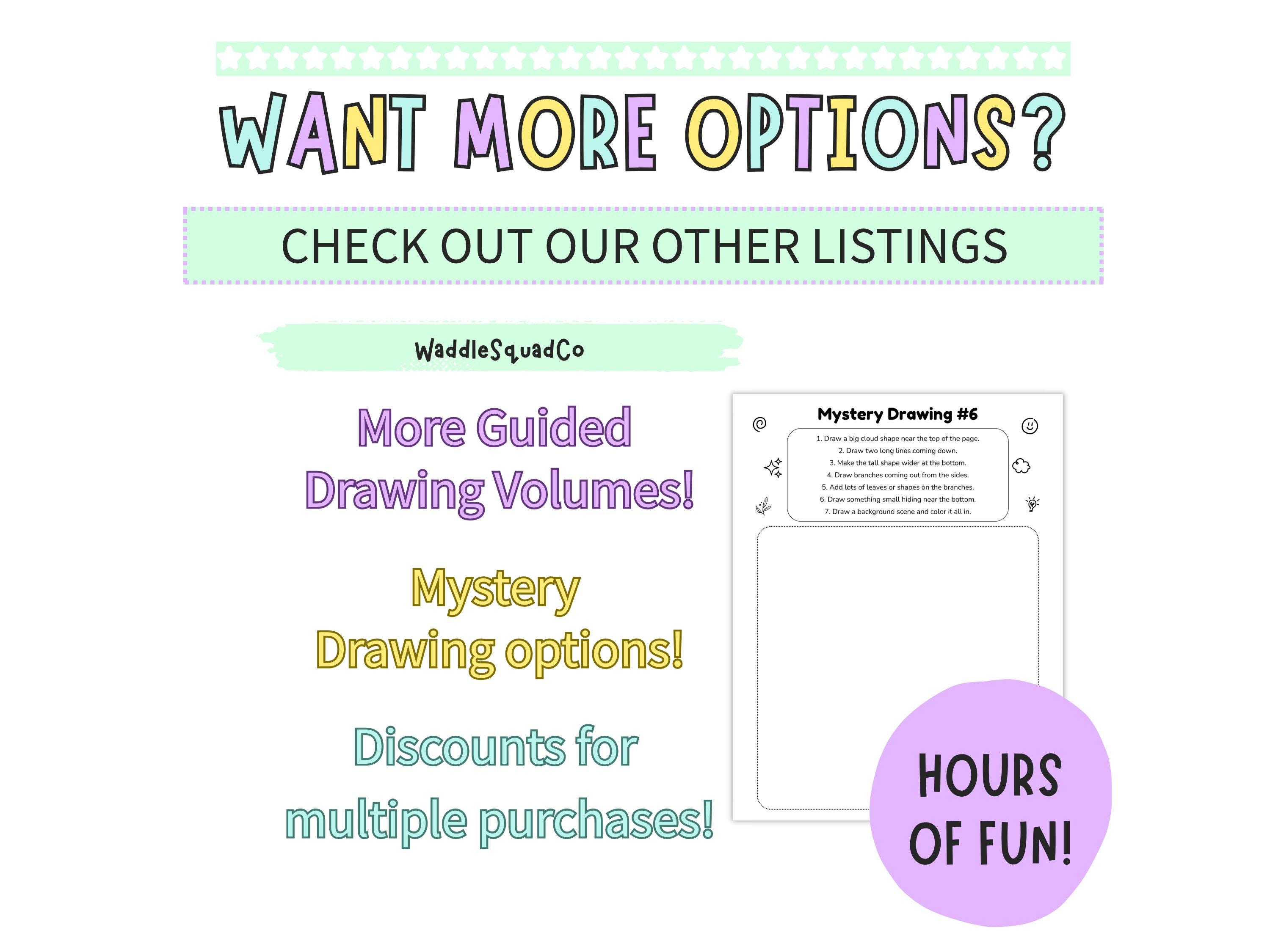 Printable Drawing Activities for Kids Vol. 3 | Simple Step-by-step ...