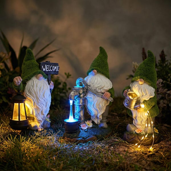 Outdoor Led Gnome Solar - Etsy