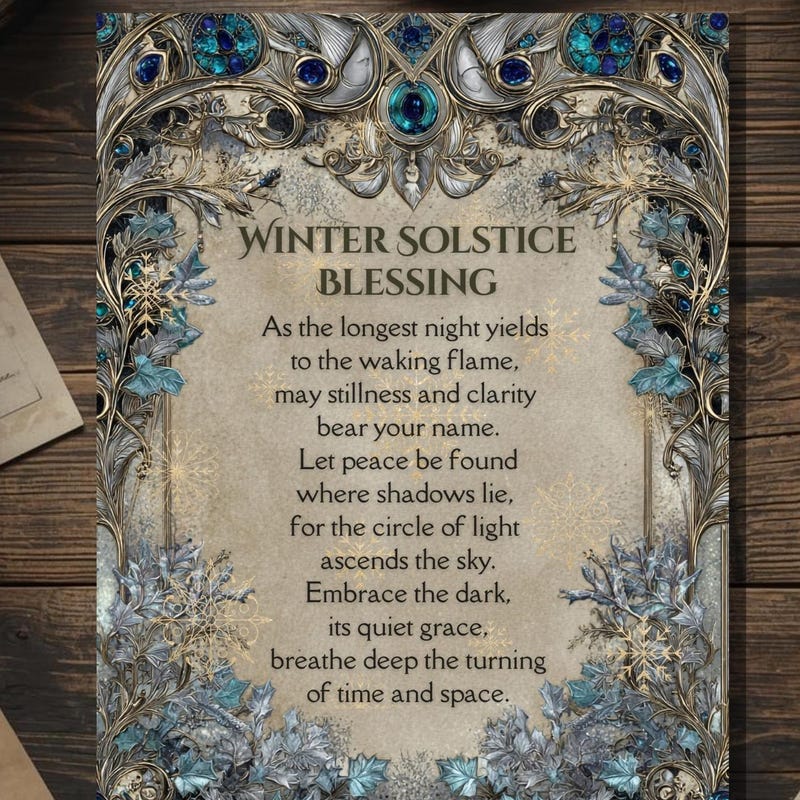 Yule Blessing Sign - Etsy