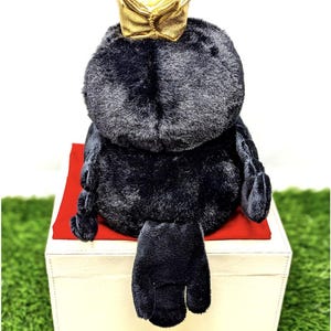 Handmade Plush Crow King: Soft Stuffed Animal With Magnetic Crown - Etsy