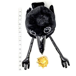 Handmade Plush Crow King: Soft Stuffed Animal With Magnetic Crown - Etsy