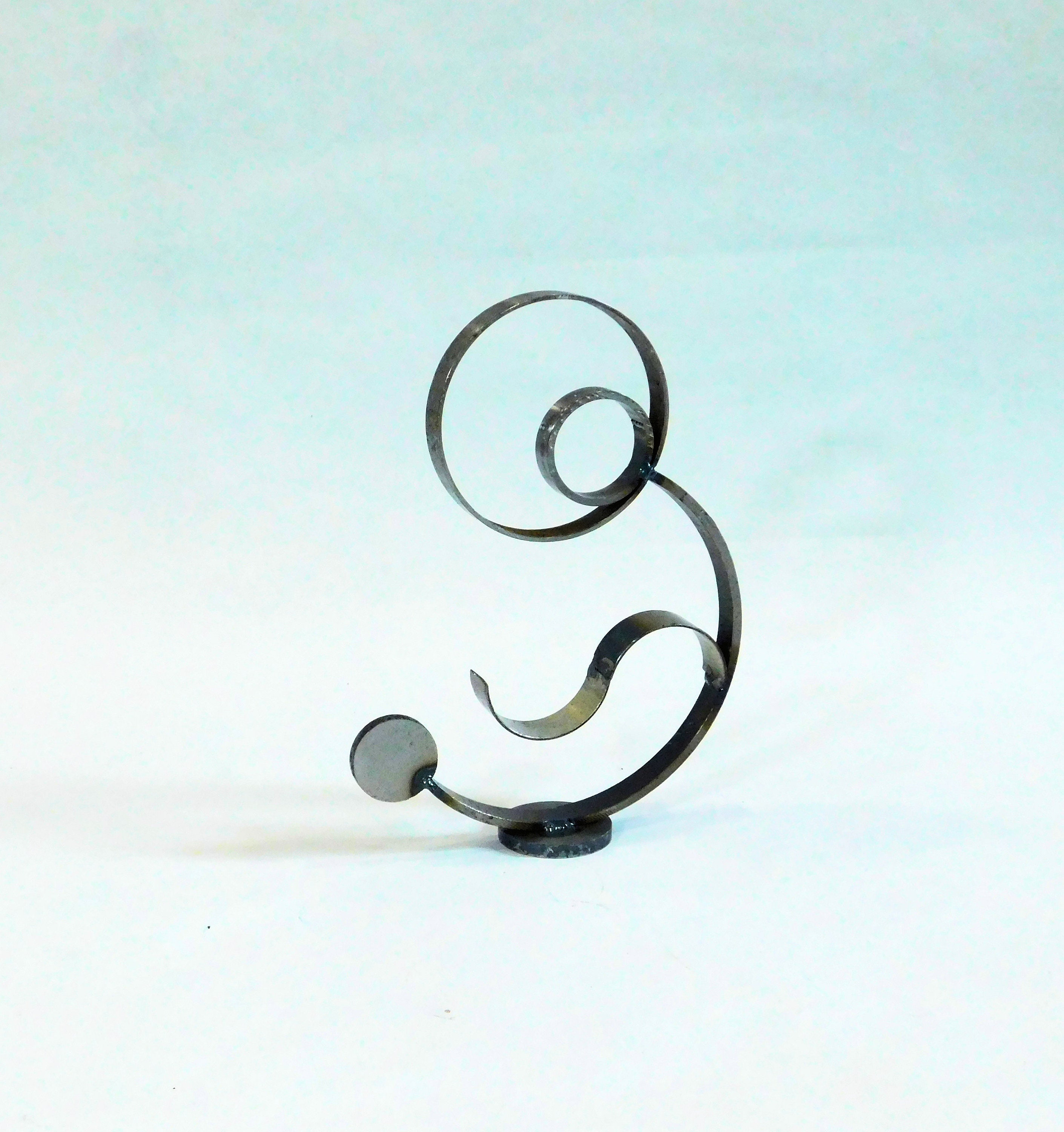 Modern Abstract metal ring sculpture | Etsy